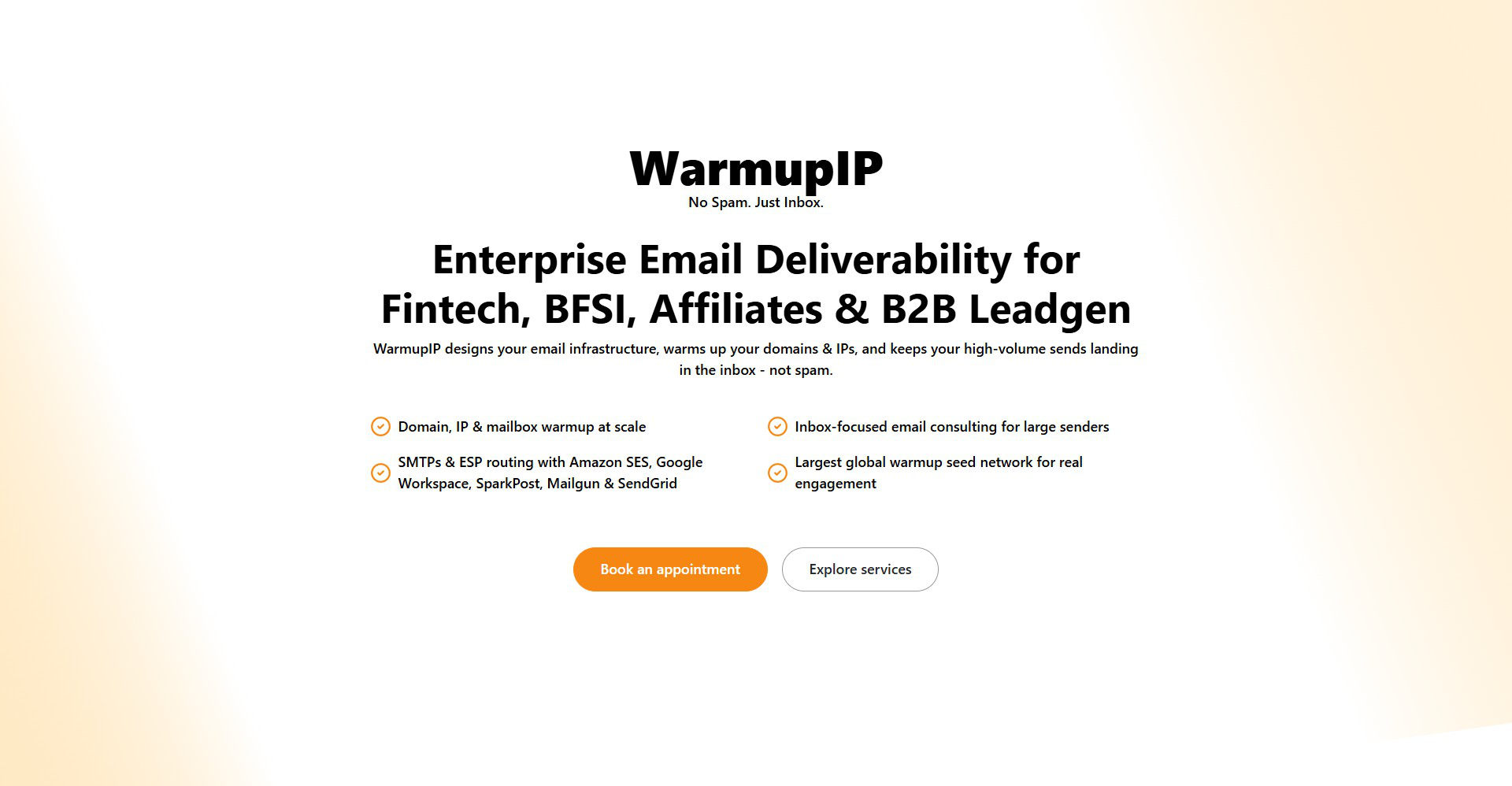 WarmupIP Seed Network | 100K+ Real Mailboxes & Inbox Signals